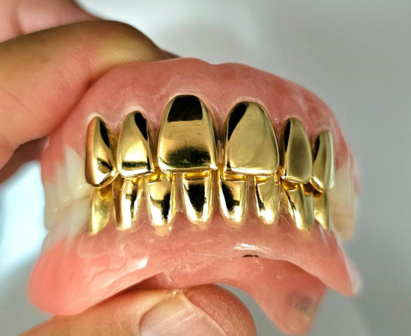 Gold Permanent Teeth DQ1023 – Gold Teeth America