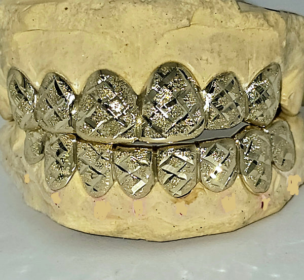 Diamond Dust - Diamond Cut Gold Grillz - DQ1012 – Gold Teeth America