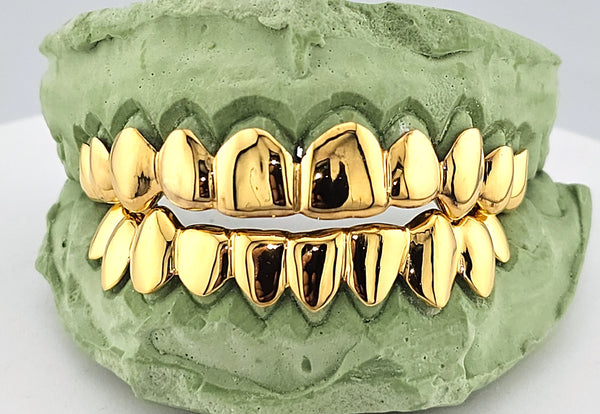Dental Gold Grillz - NPG or 8K Gold Grillz – Gold Teeth America